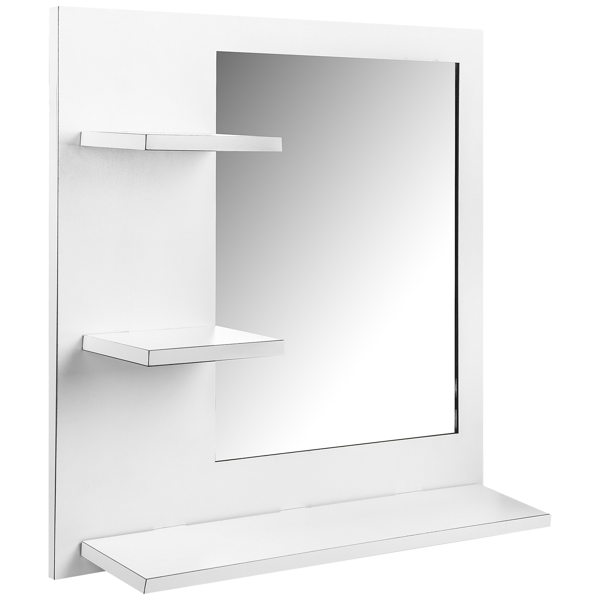 Espejo con Repisas Life Expressions Blanco 60X60 - 947389