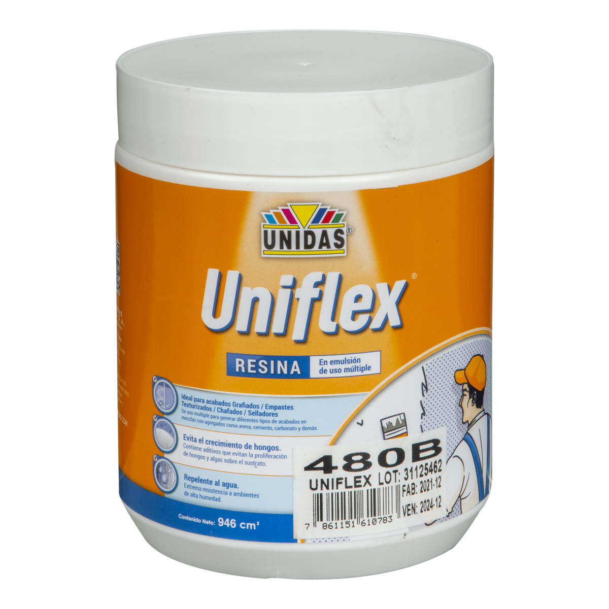 Uniflex Unidas Blanco Litro - 949002