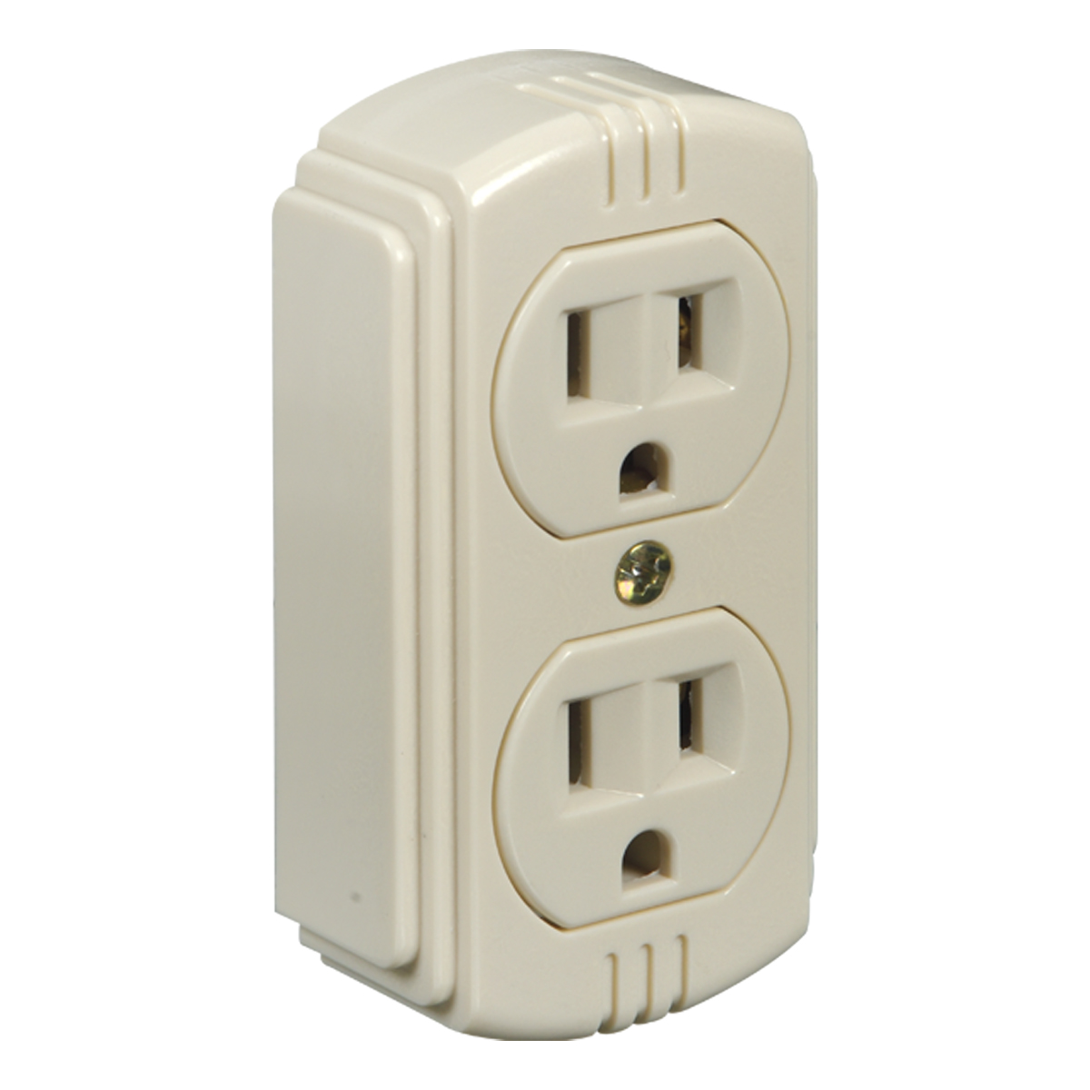 Tomacorriente Doble ZA Polarizado Sobrepuesto 15A 125V Marfil - 950639