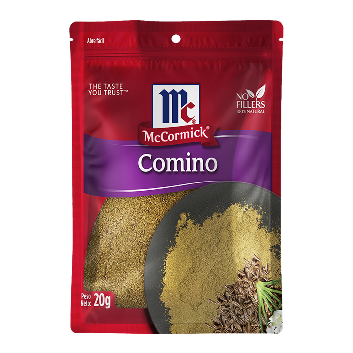 Comino Molido Mc Cormick en Funda 20g - 952030