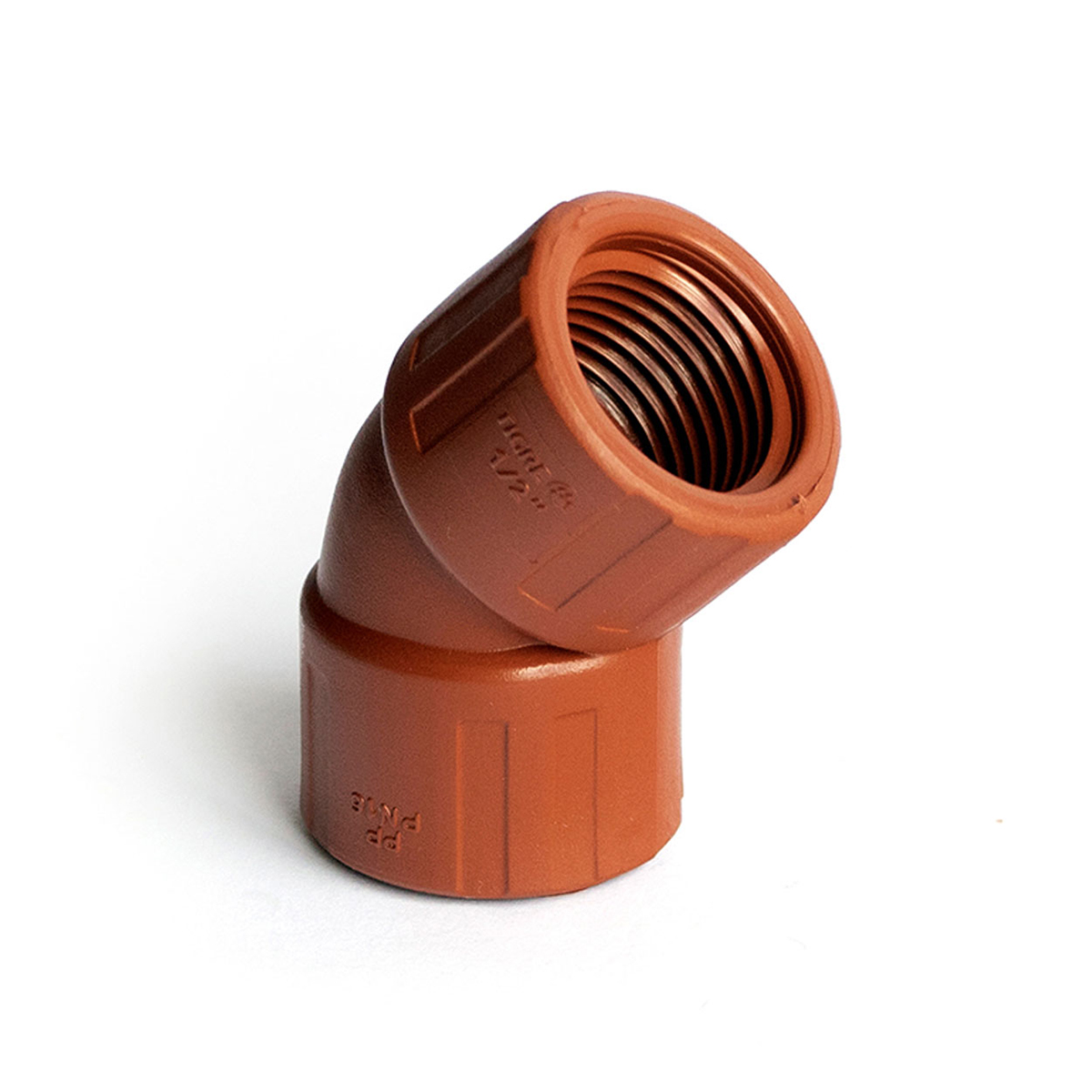 Codo PP Roscable Tigre 45° - 1/2” - 952710