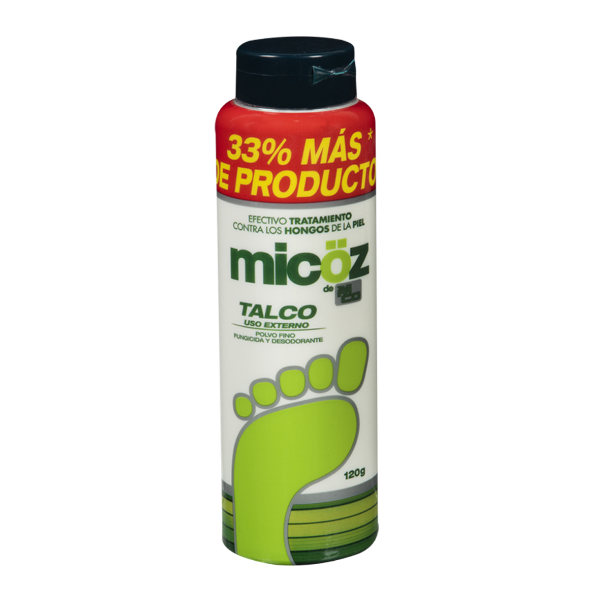 Desodorante para Pies en Talco Micoz Anti Hongos 120g - 953641