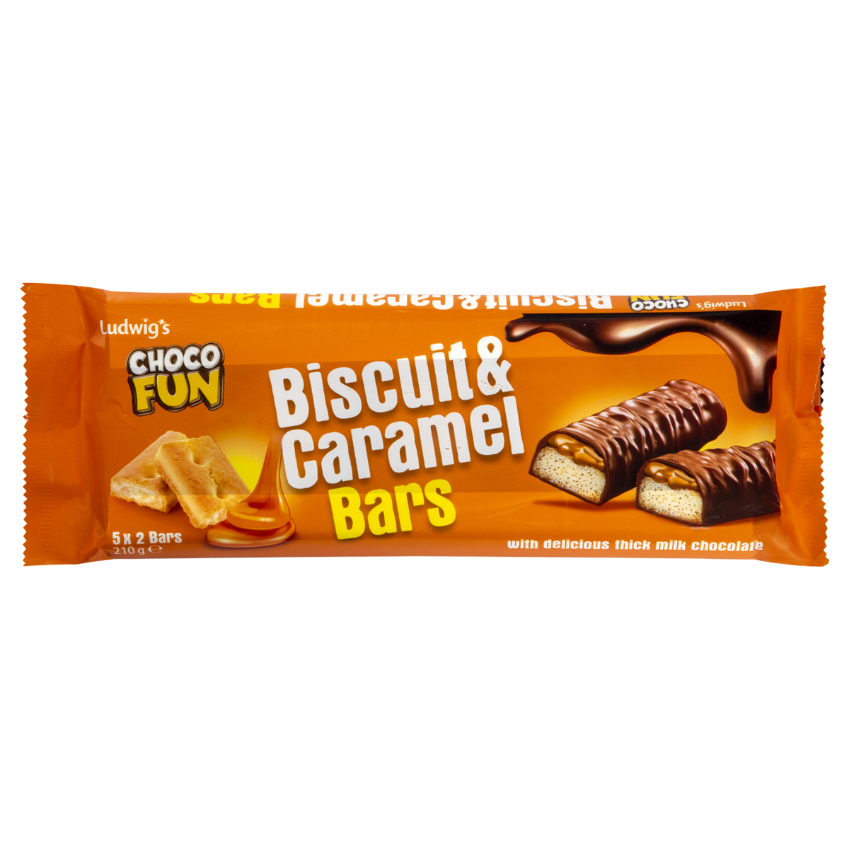Barra Choco Fun de Galleta y Caramelo 210g - 957290
