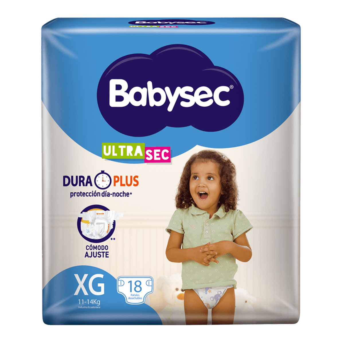 Pañales Babysec Ultra Sec Talla XG - 18 Unidades - 957379