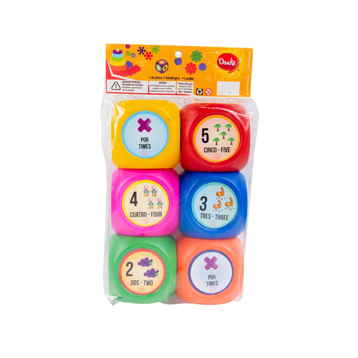 Pack 6 Uds Dados Didácticos Números Danke - 958967