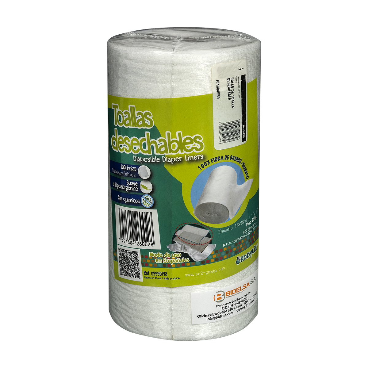Rollo de Toalla Ecopañal Desechable - 961122