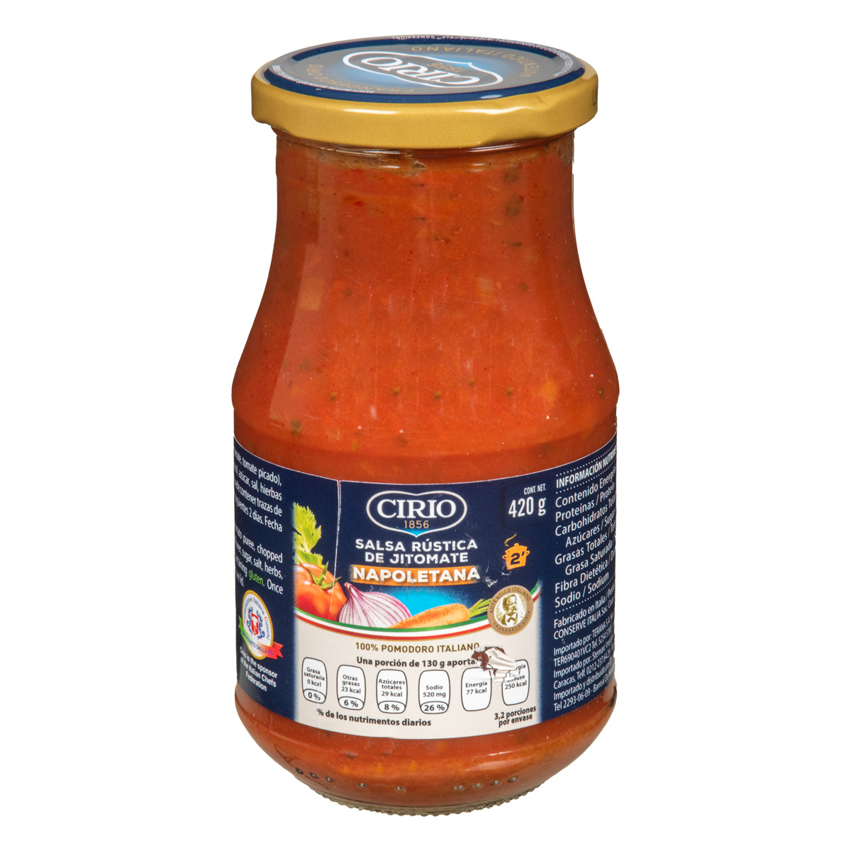 Salsa para Pasta Napolitana Cirio 420g - 961832
