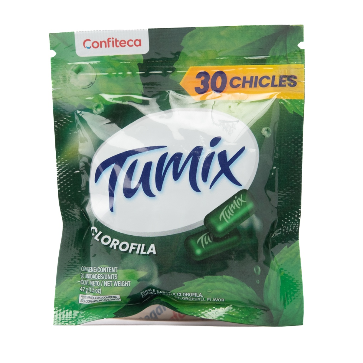 Funda 30 Uds Chicles Tumix Clorofila 42g - 964728