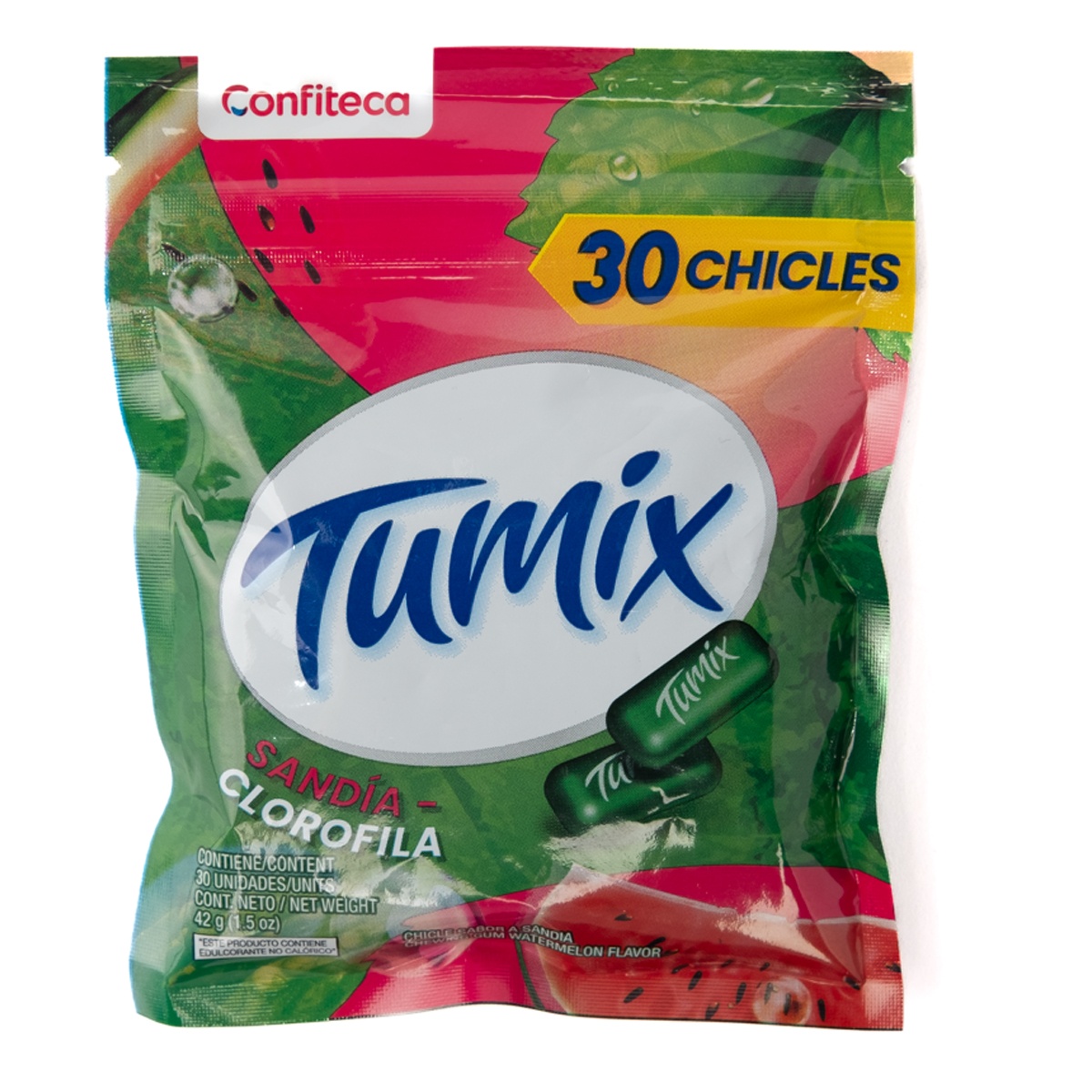 Funda 30 Uds Chicles Tumix Sandía 42g - 964747