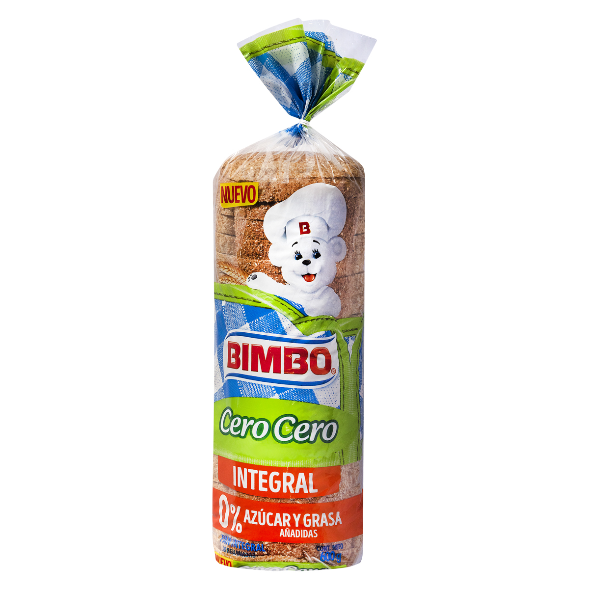 Pan de Molde Bimbo Integral Cero Cero 600g - 962885