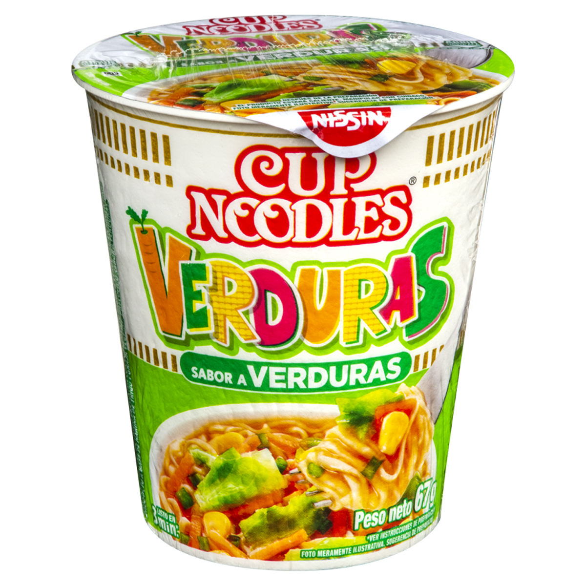 Fideo Instantáneo Cup Noodles Verduras 67g - 965980