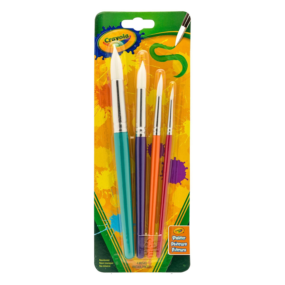 Pack 4 Uds Pinceles Redondos Crayola - 966418