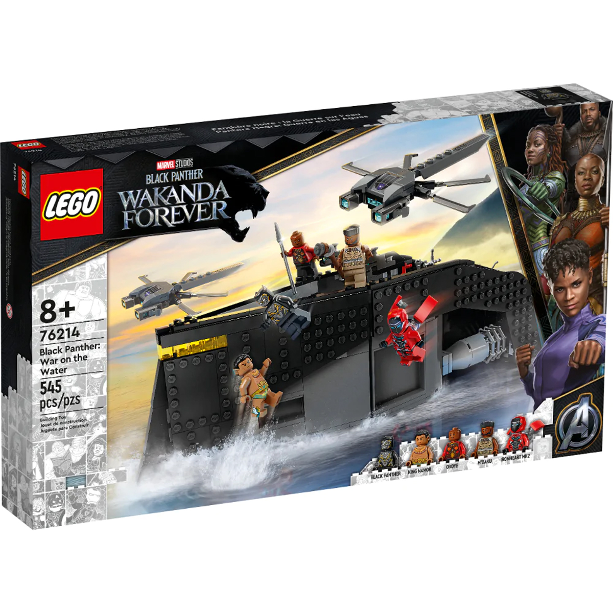 Lego Guerra en el Agua Black Panther de Marvel 545 Piezas - 966711