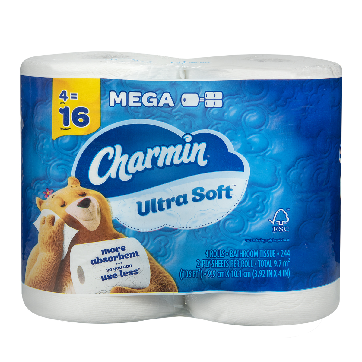 Pack 4 Uds Papel Higiénico Ultra Soft Charmin P&G - 968817