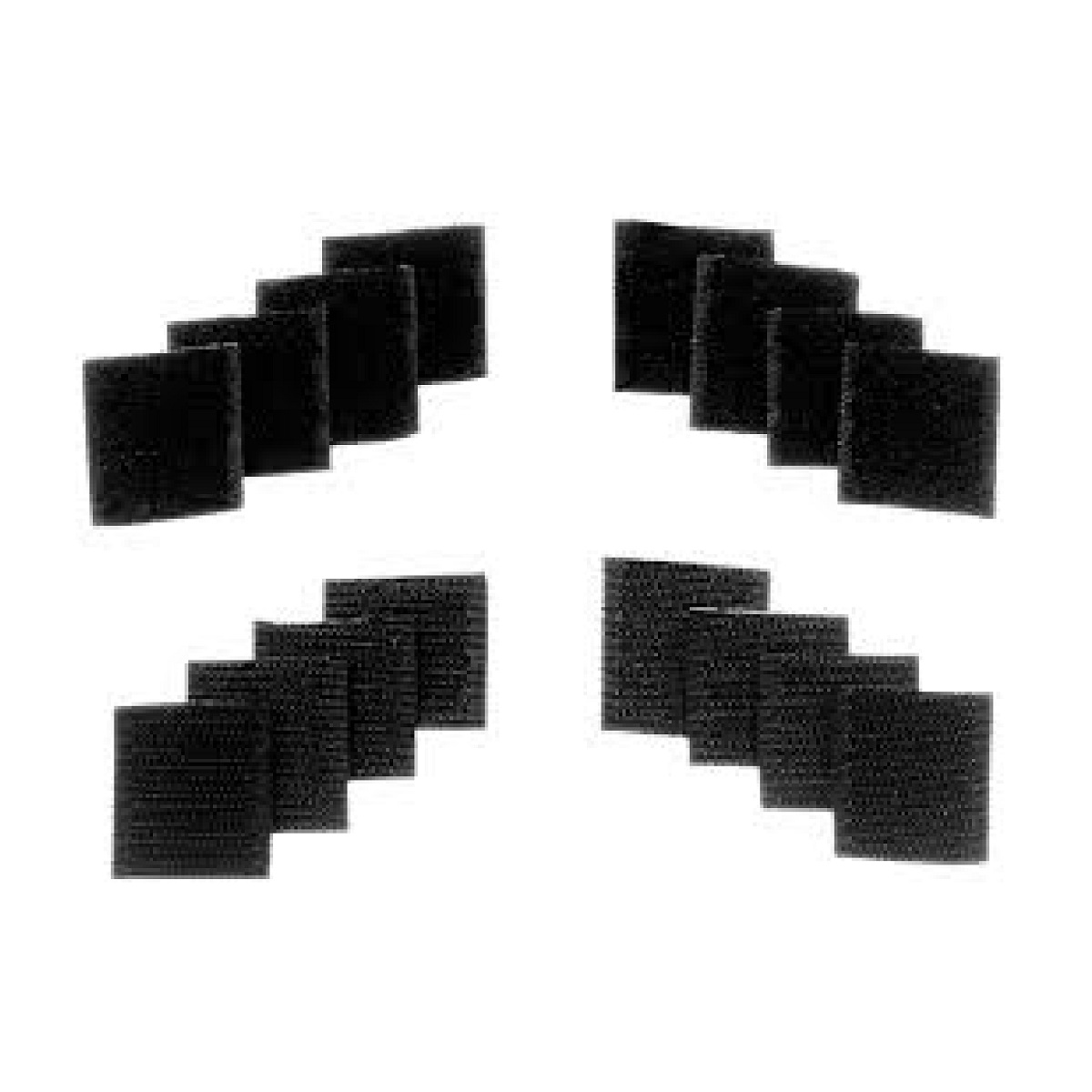 Velcro Custom Negro 1x1" - 8 Piezas - 971084