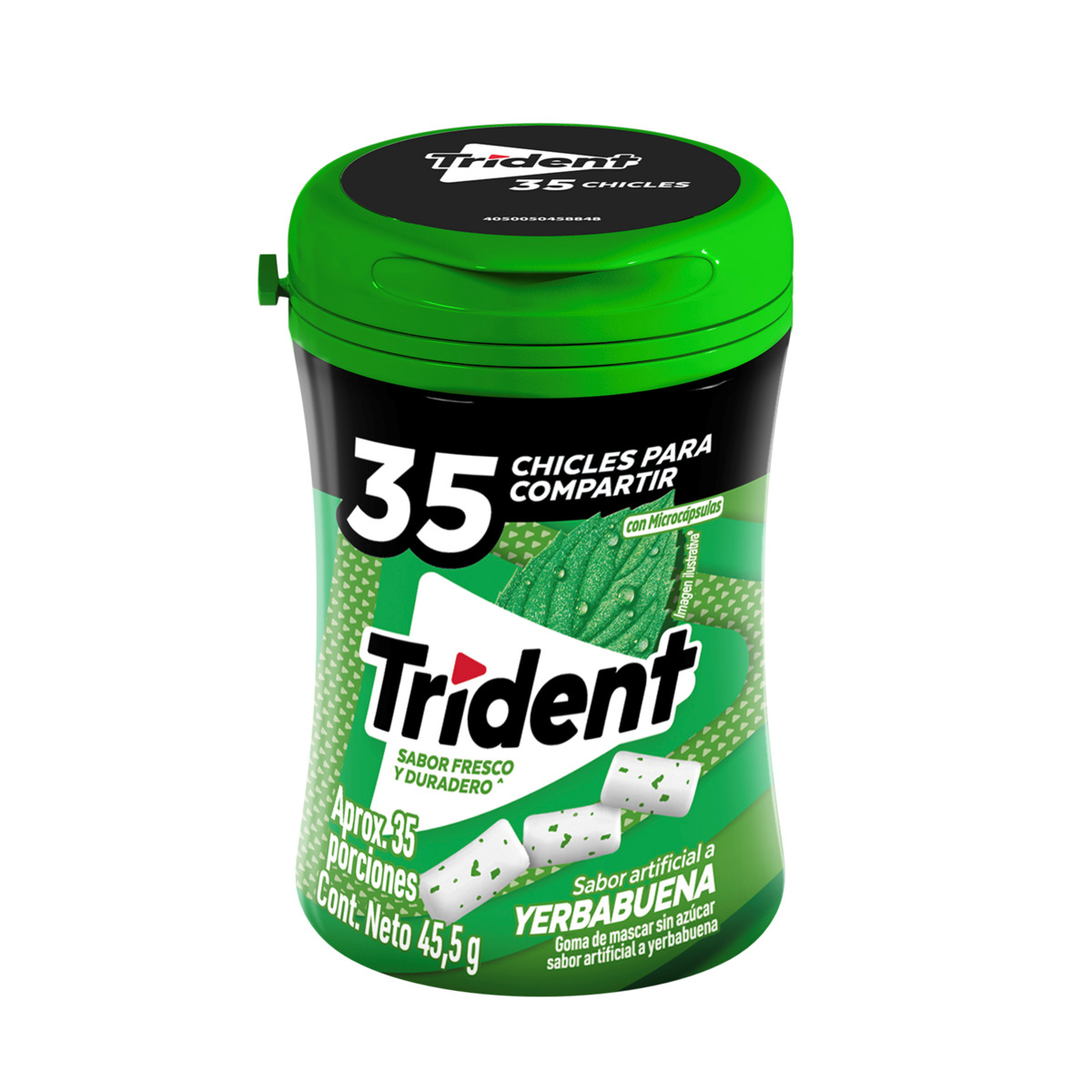 Bote de Chicles Trident Yerbabuena 45.5 g - 975358
