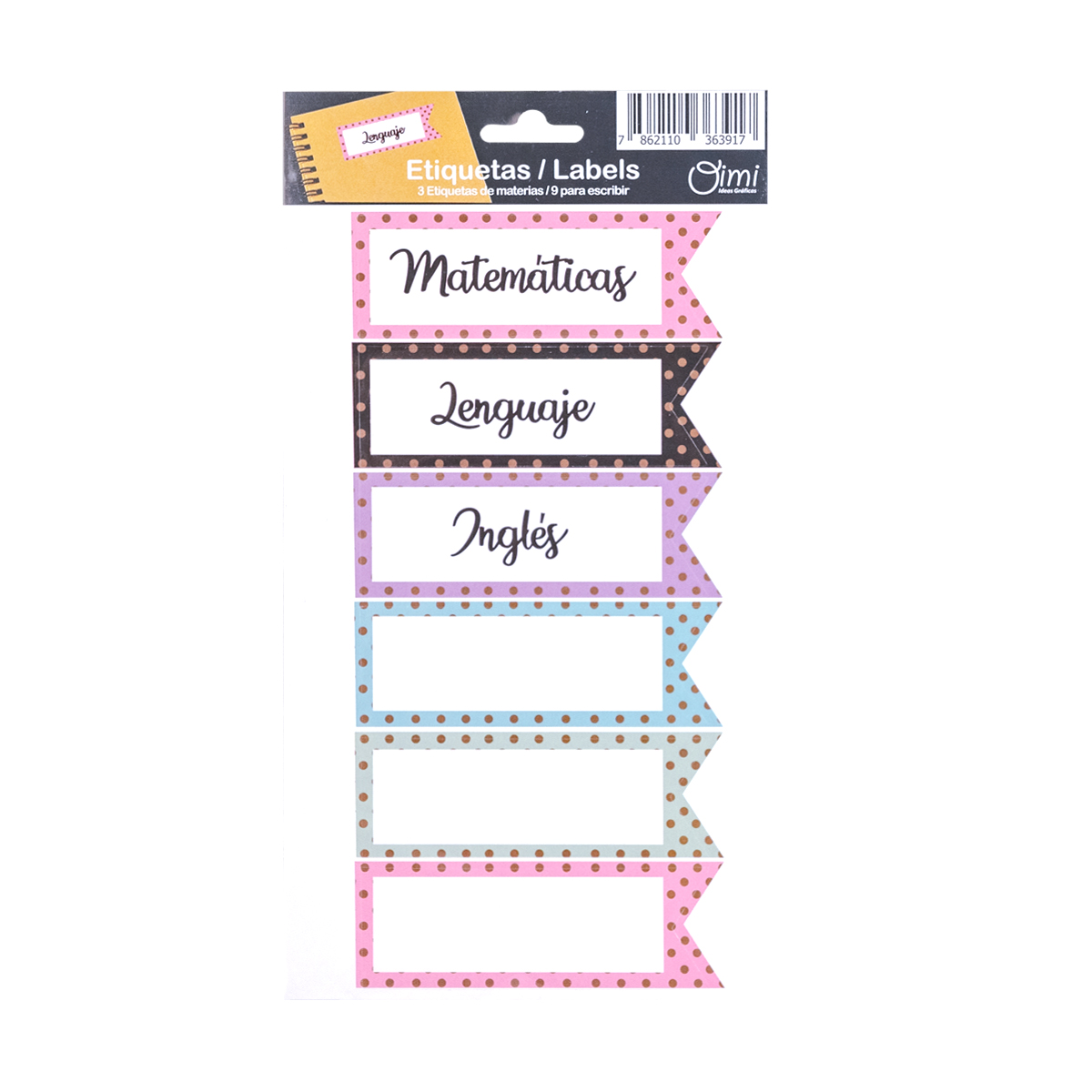 Stickers de Materias Escolares Chic - 974710