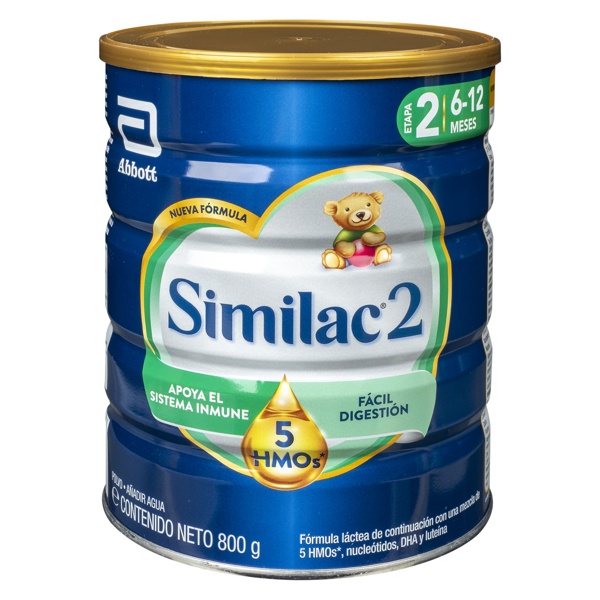 Fórmula Láctea Similac 2 con Mezcla de 5HMOS Etapa 2 - 800g - 975011