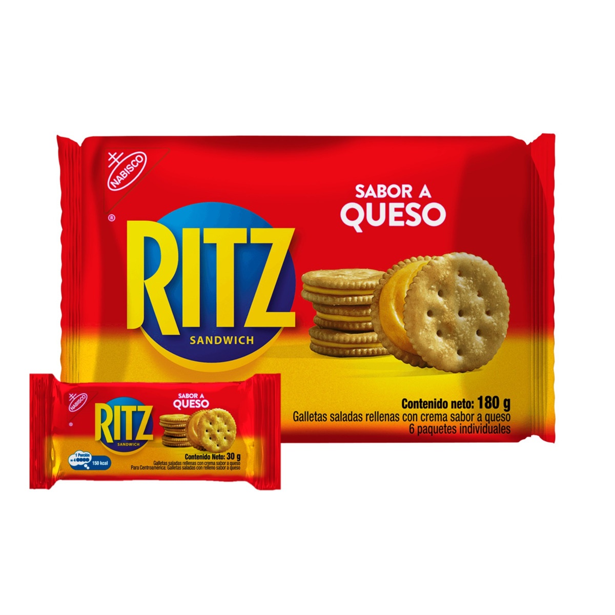 Pack 6 Uds Galletas Ritz Queso 180 g - 977964