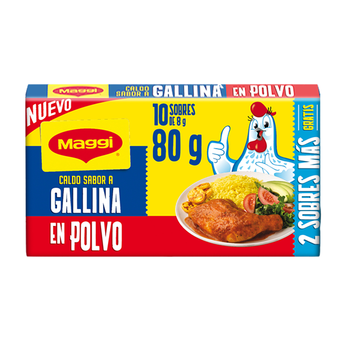 Caldo de Gallina en Polvo Maggi 8g - 10 Unidades - 979221
