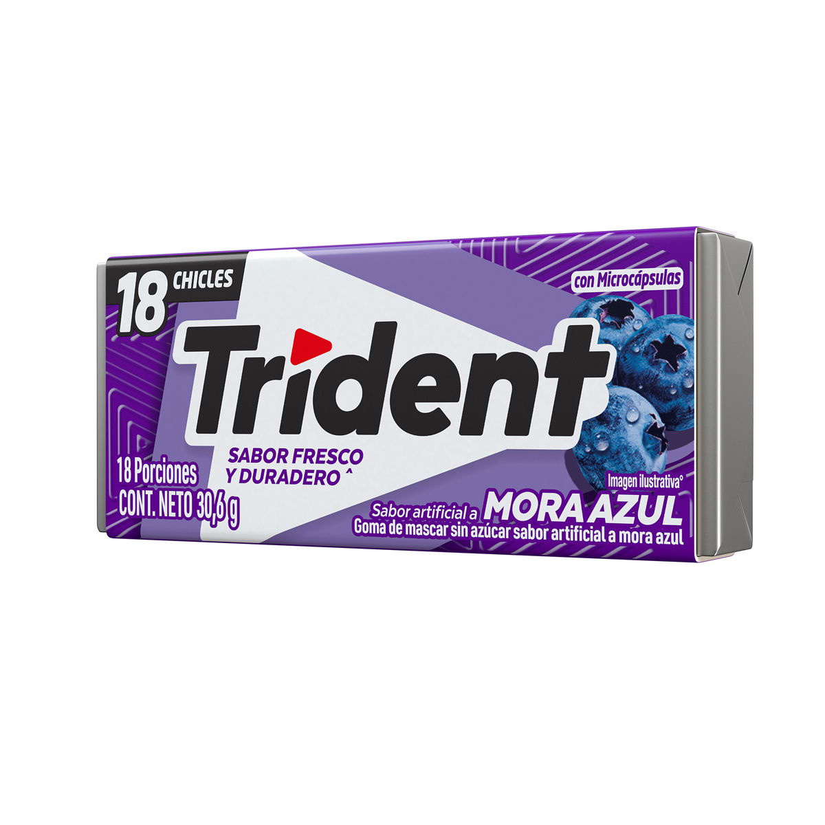 Chicle Trident Mora Azul 30.6g - 979936