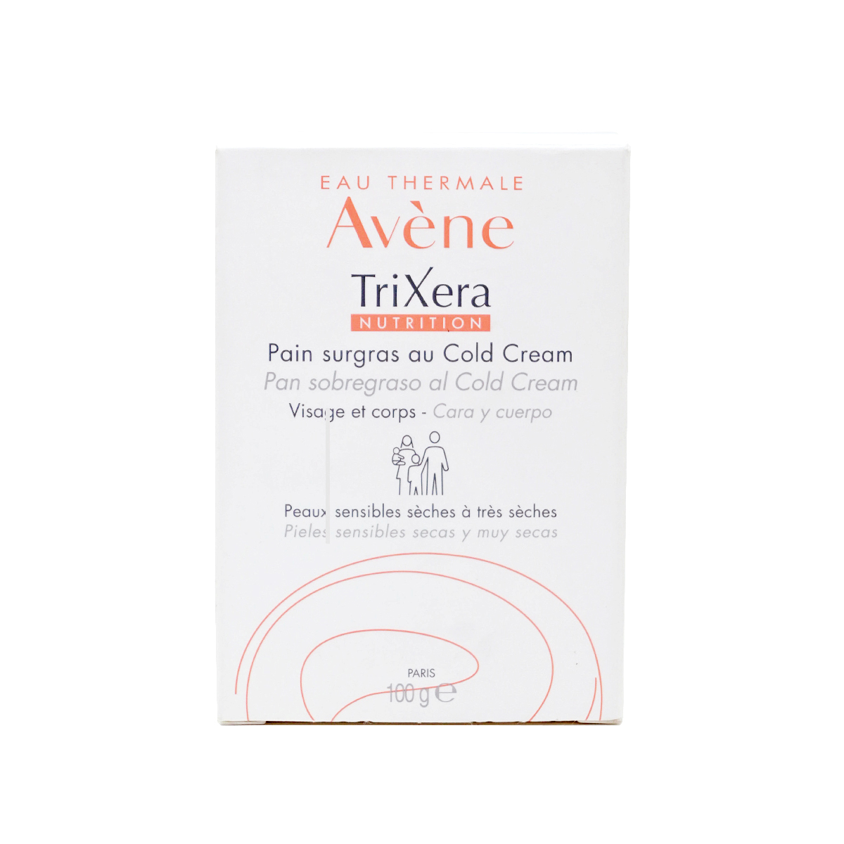 Jabón en Barra Corporal Avène Trixera Cold Cream 100 g - 980347