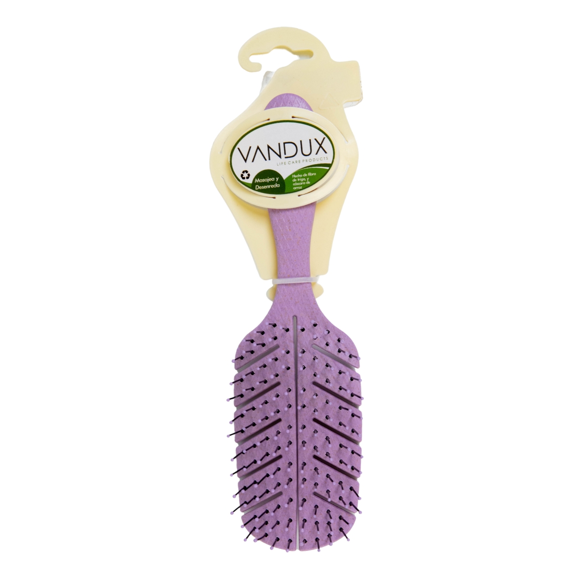 Cepillo para Cabello Vandux Plano Diseño de Hoja Surtido - 981963