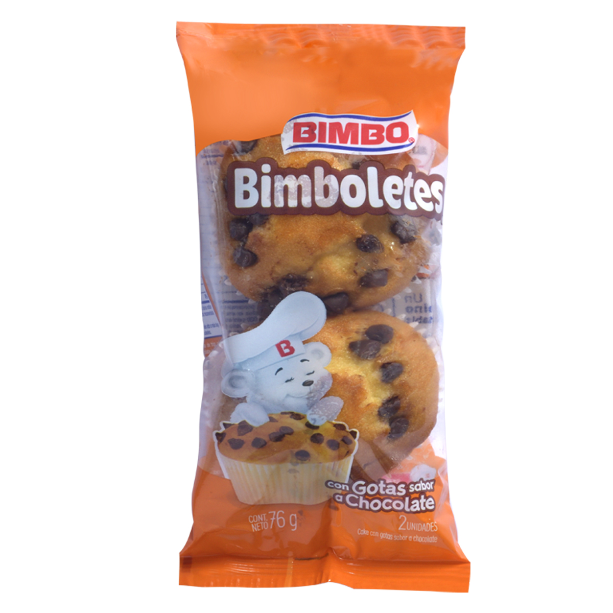 Cake Bimboletes con Gotas de Chocolate 76g - 983622