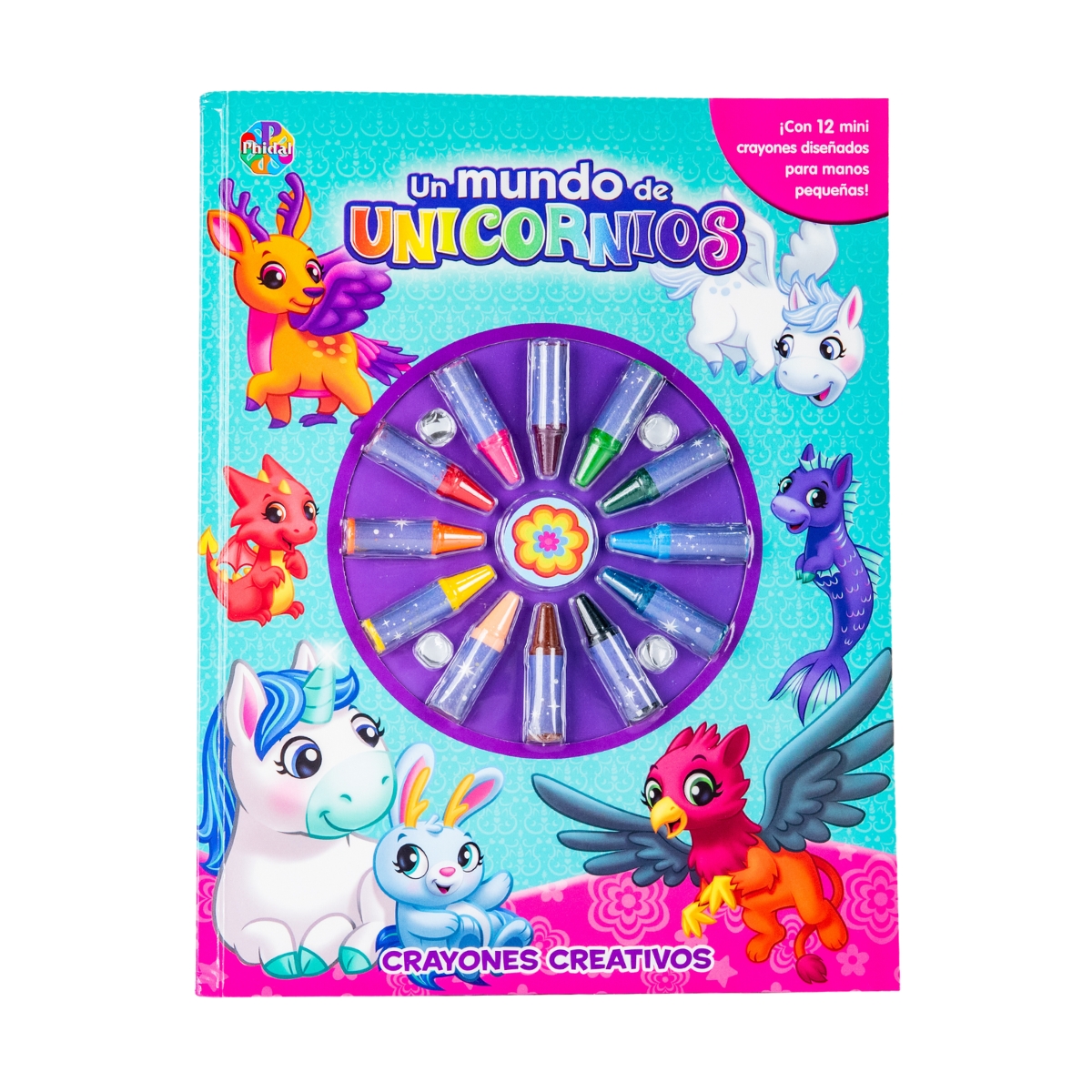 Libro Un Mundo de Unicornios Crayones Creativos - 984949