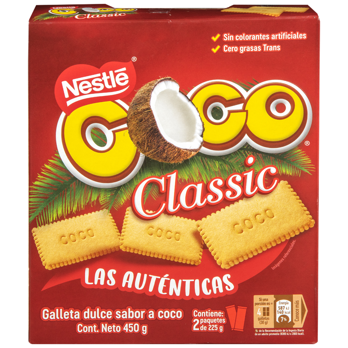 Galleta Nestlé de Coco en Caja 450g - 987103