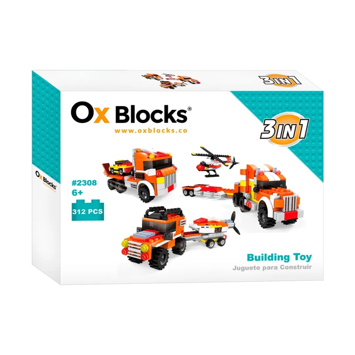 Set para Construir Ox Blocks Adventures 312 Piezas - 988184