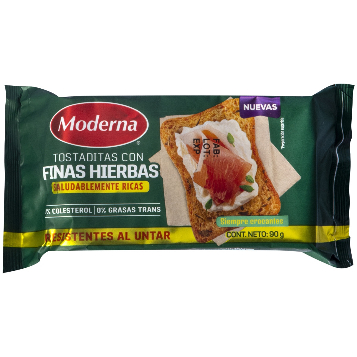 Tostadas Moderna Finas Hierbas 90g - 988749
