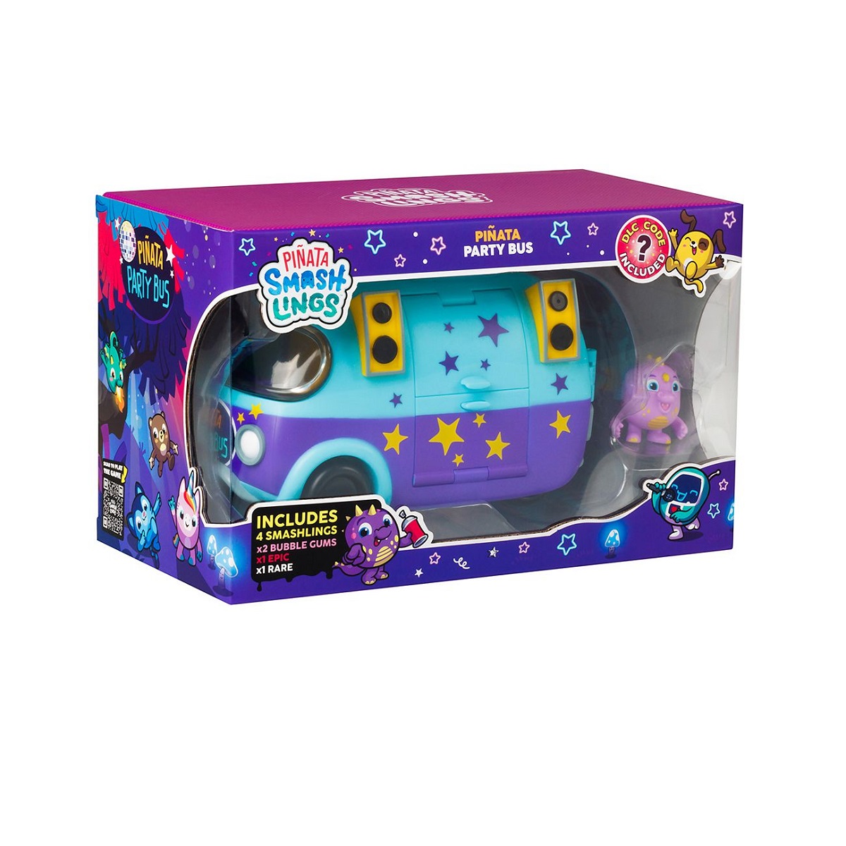 Bus Piñata Smashlings con Figura y Accesorios - 989661