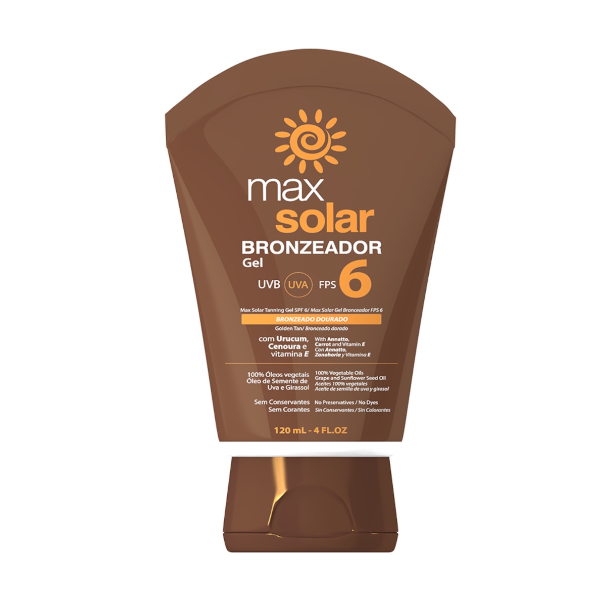 Bronceador en Gel MAX Solar SPF6 - 120ml - 989789