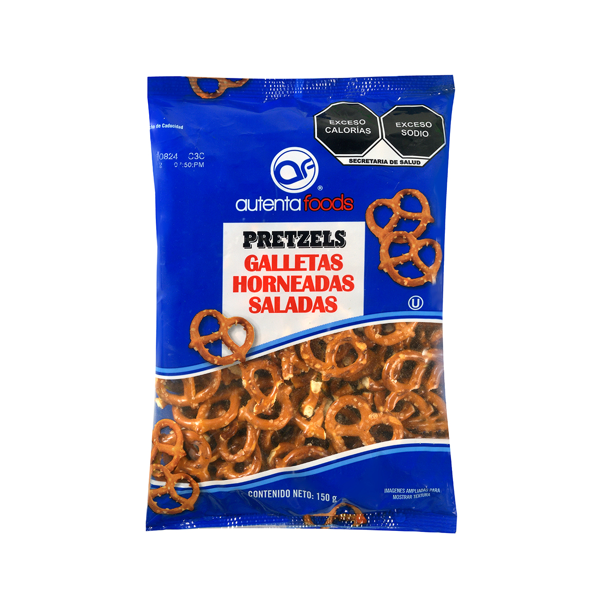 Galletas Saladas Autenta Foods Pretzels 150g - 990736