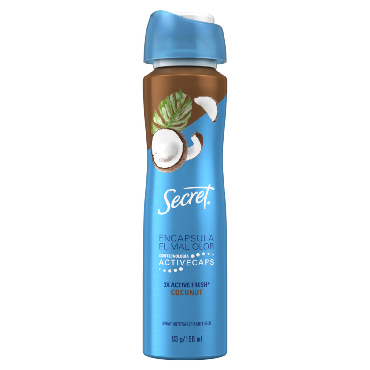 Antitranspirante en Aerosol Secret Coconut for Women 93g - 993651