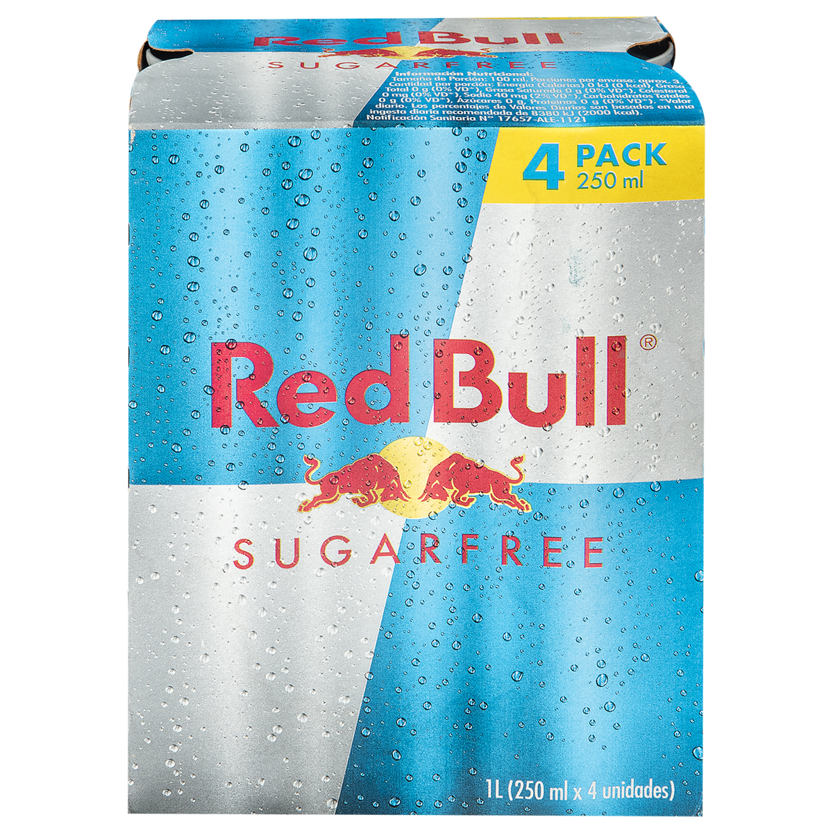 Pack 4 Uds Bebida Energizante Red Bull Sin Azúcar 250ml - 993949