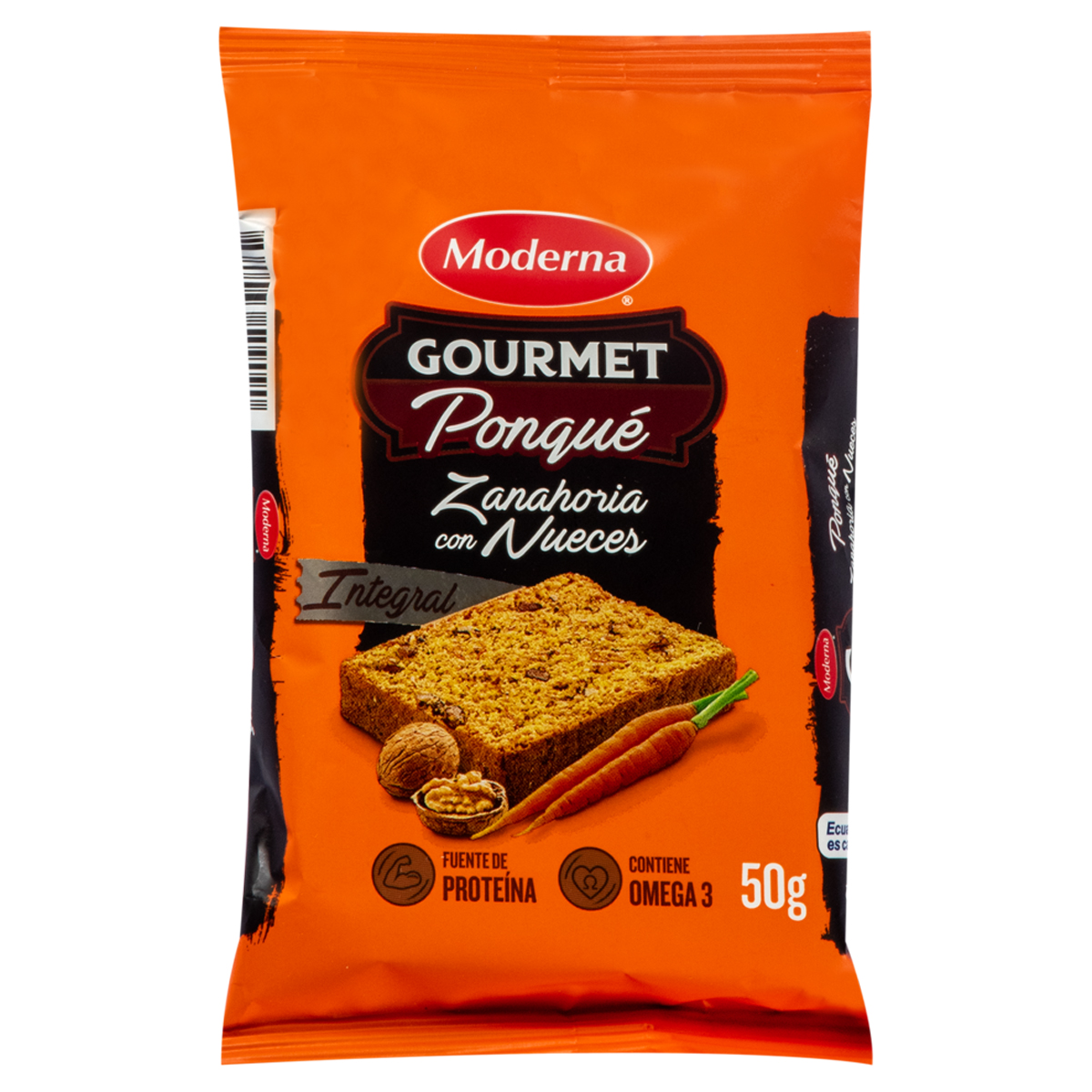 Ponqué con Zanahoria & Nueces Moderna 50g - 993961