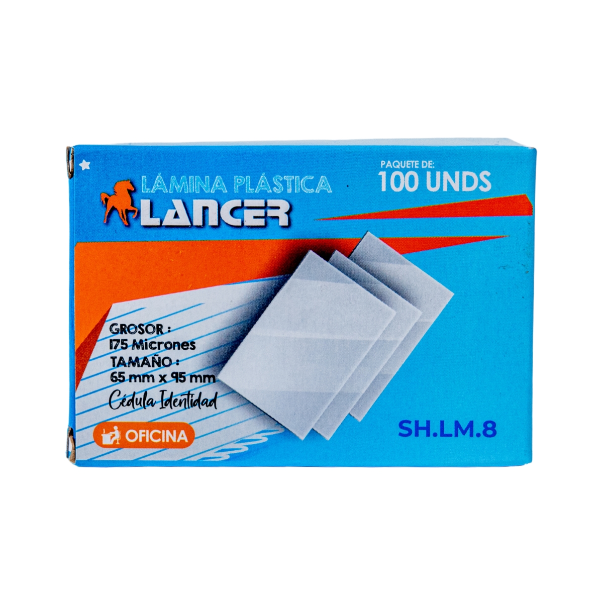 Pack 10 Uds Lámina Plástica Lancer Cédula 65x95mm - 994228