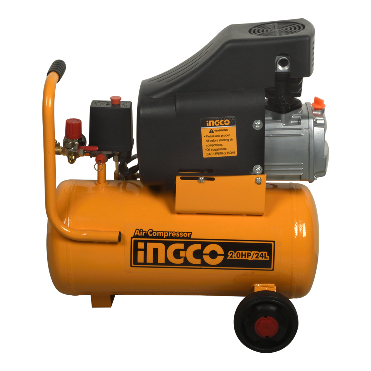 Compresor Ingco Amarillo 24L 2HP 1.5KW - 994379