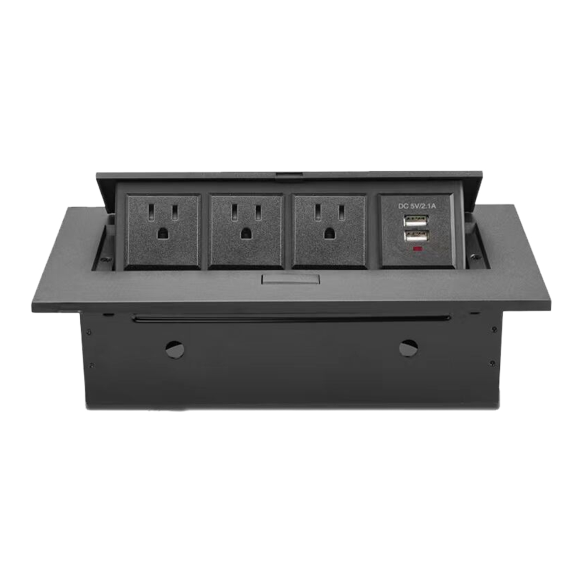 Tomacorriente Multiple Empotrable Good Choice Negro Horizontal 3 Tomas ...