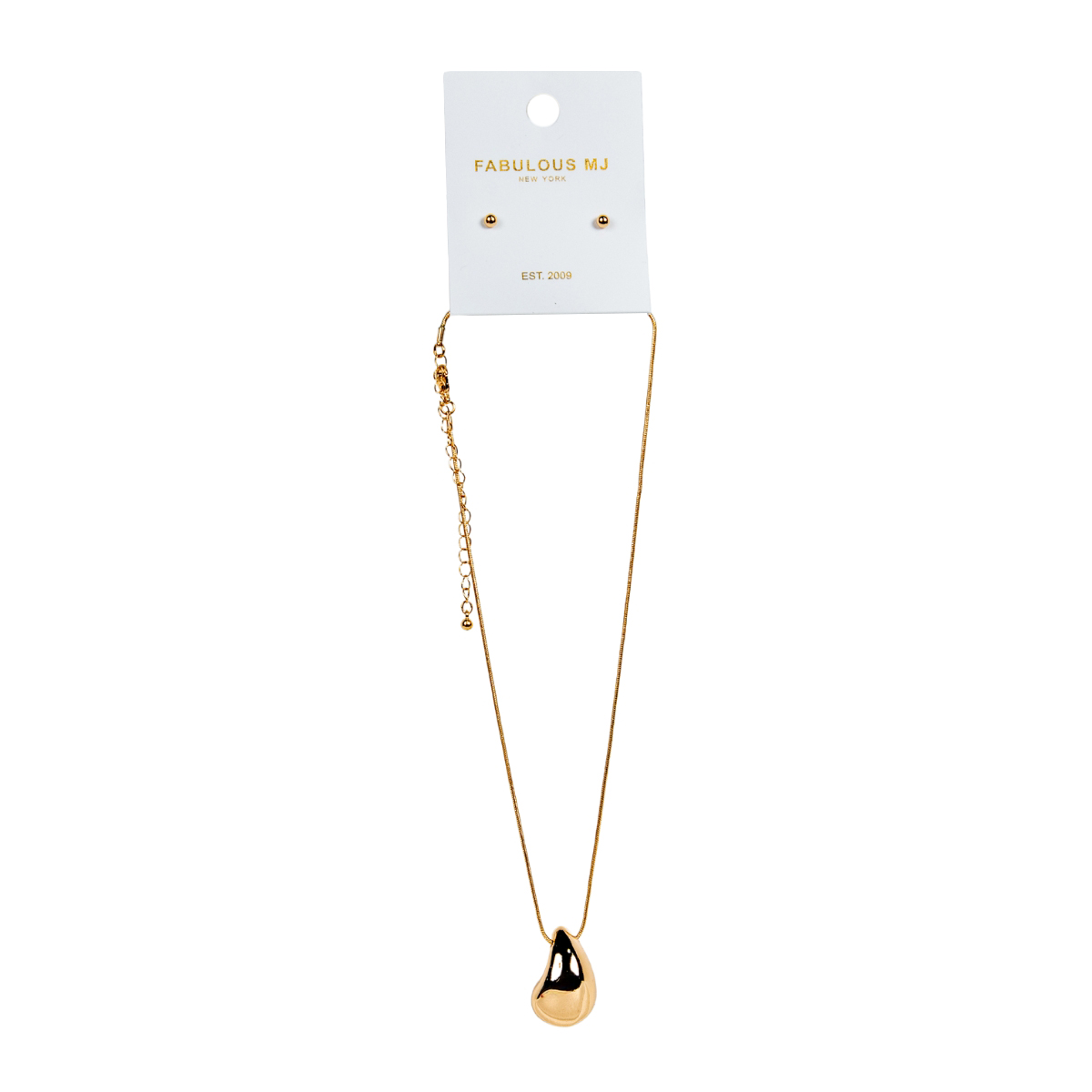 Set de Collar y Aretes Fabulous Mj de Metal Dorado - 995269