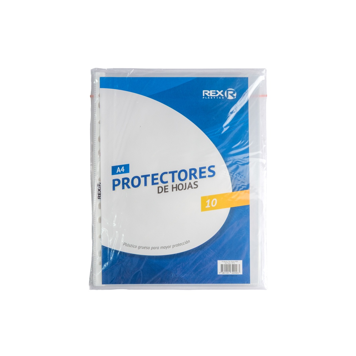 Pack 10 Protectores de Hoja Rex A4 - 995921