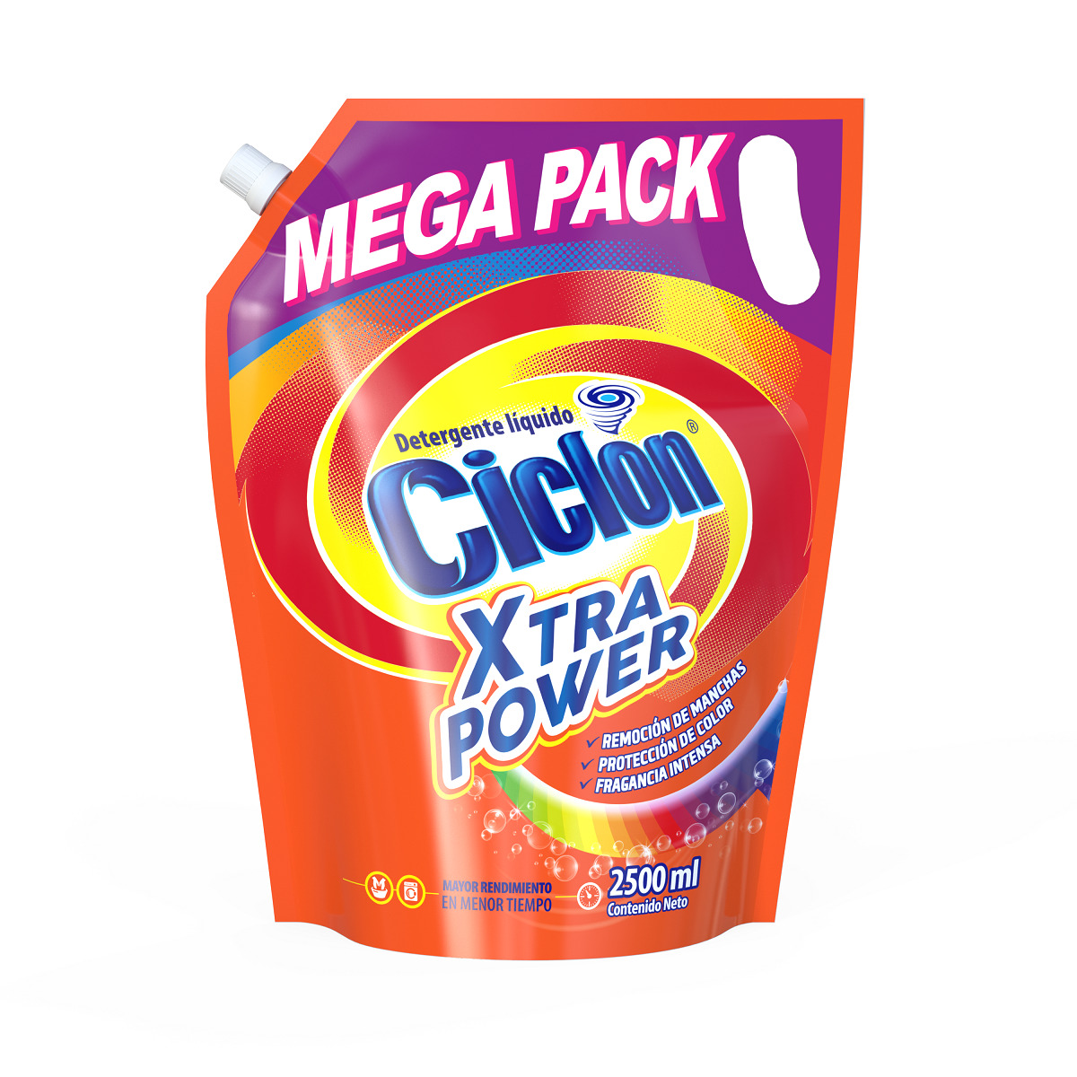 Detergente Líquido Ciclón Xtra Power Doypack 2.5L - 997770