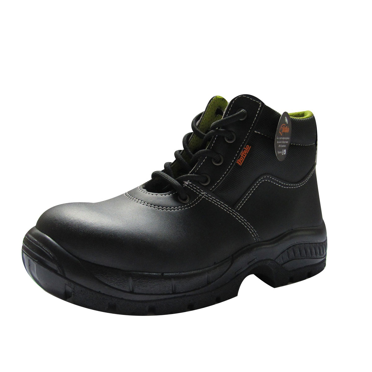 Botín de Seguridad Buffalo Warrior Punta de Acero Negro - Varias Tallas - 997850