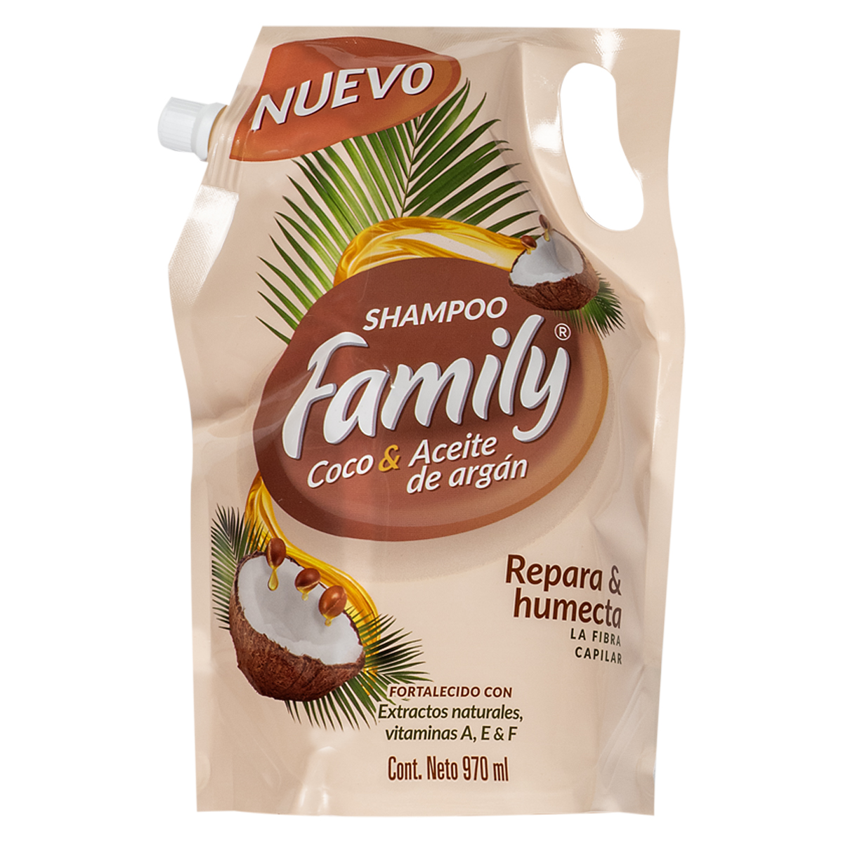 Shampoo Family Coco con Aceite de Argán Doypack 1000ml - 997977