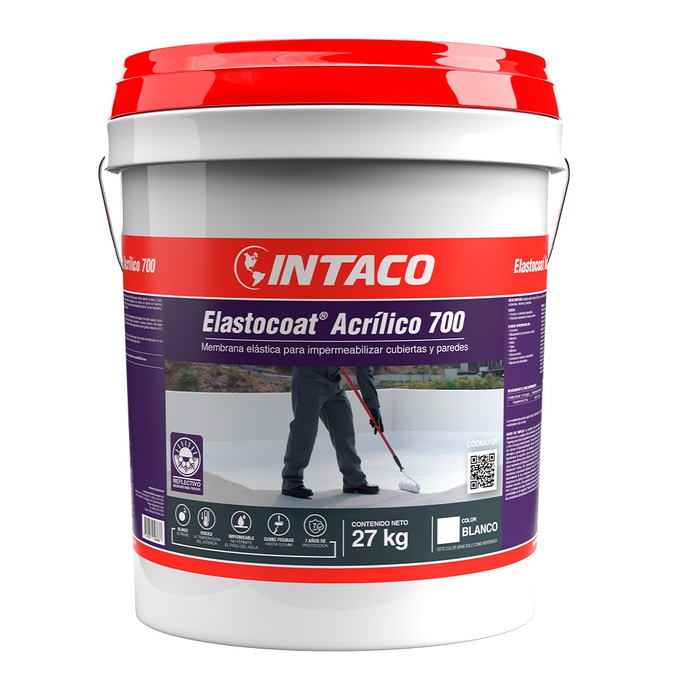 Impermeabilizante Acrílico Intaco Blanco 27Kg - 1005601