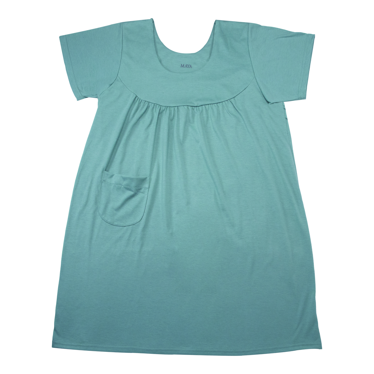 Bata Señora Maya Manga Corta Llana Verde - Varias Tallas - 1000434