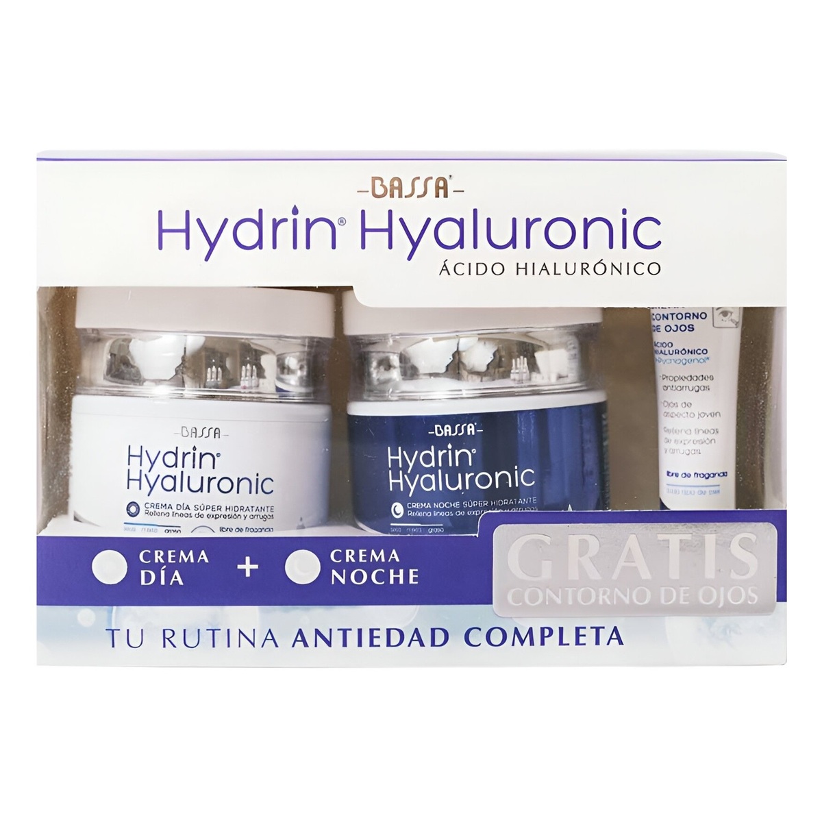 Set Cuidado Facial Bassa Hydrin Hyaluronic Antiedad - 1000650