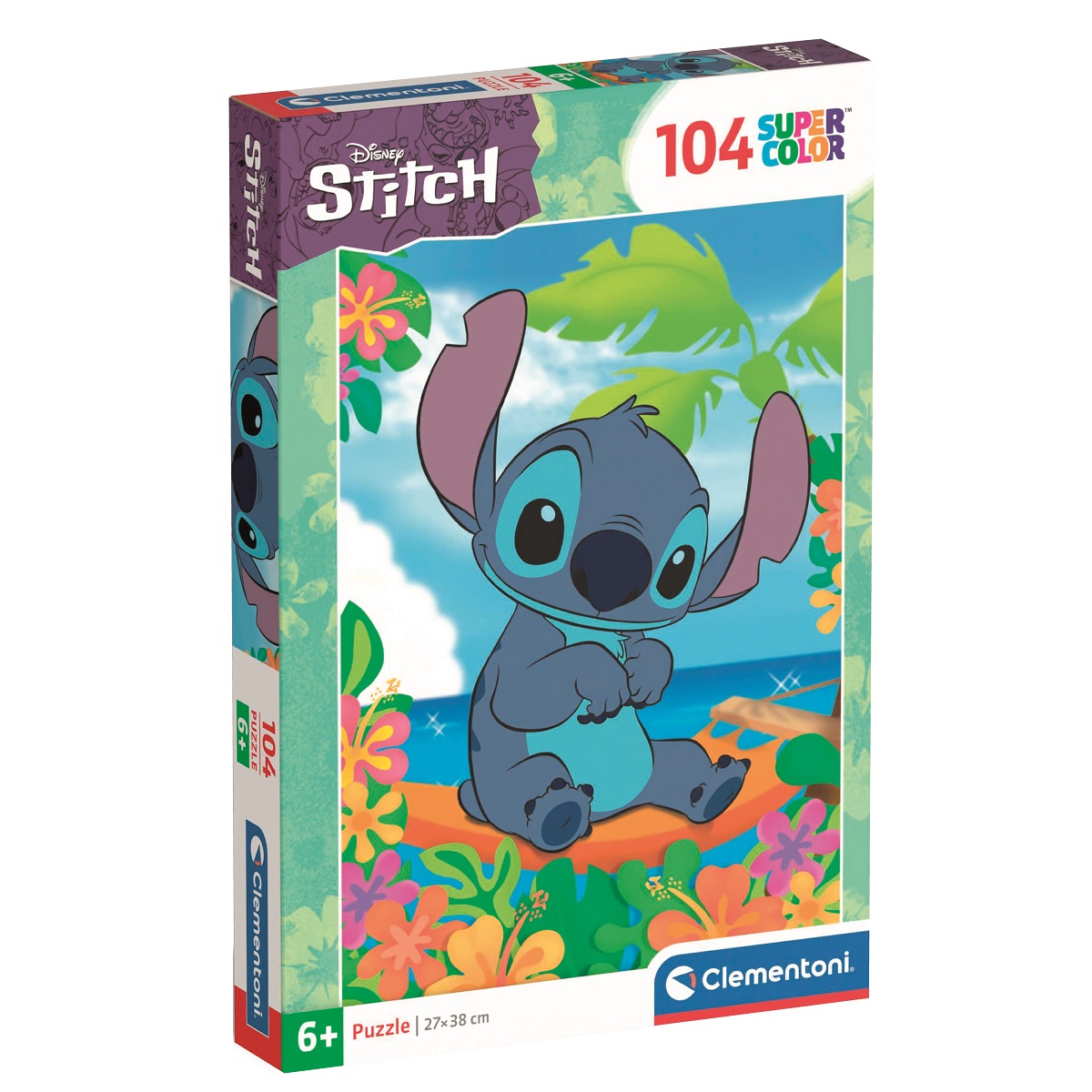 Rompecabezas Clementoni Super Color Lilo y Stitch de Disney 104 Piezas ...